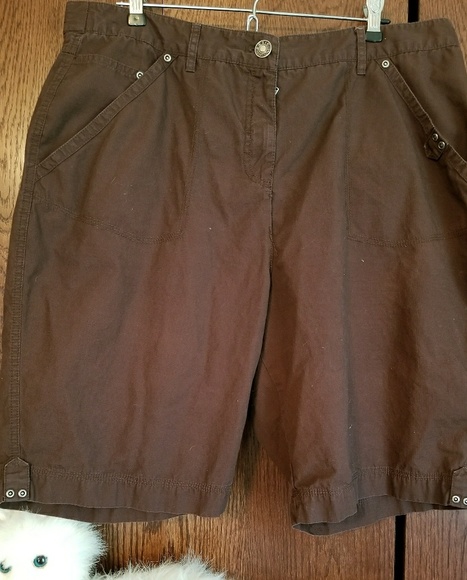 Basic Editions | Shorts | Basic Editions Brown Shorts | Poshmark